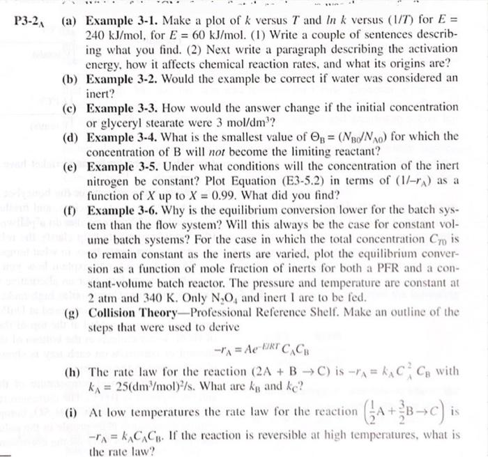 Solved P3-2 (a) Example 3-1. Make a plot of k versus T and | Chegg.com