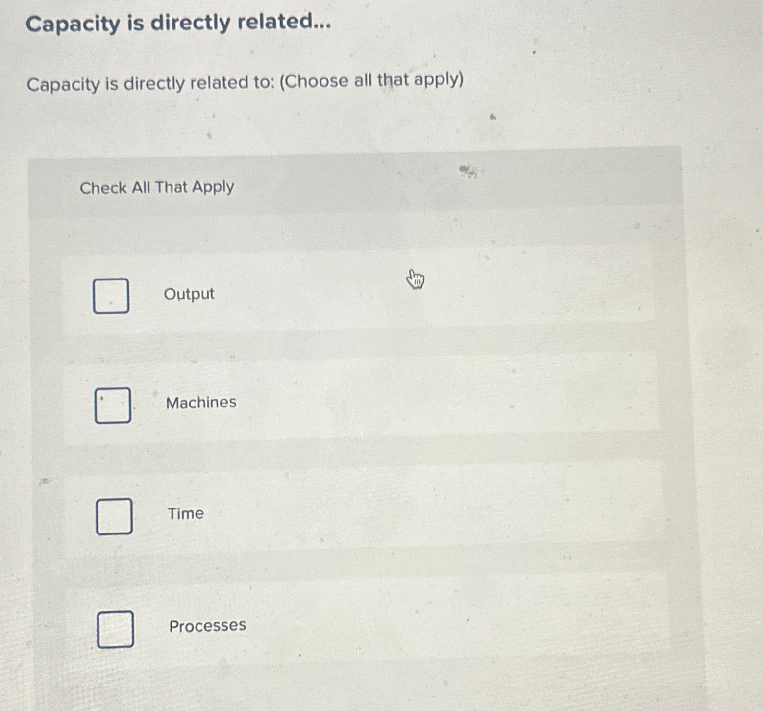 Solved Capacity is directly related...Capacity is directly | Chegg.com