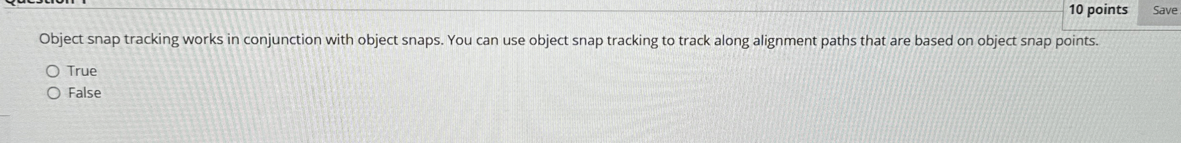 Solved Object Snap Tracking Works In Conjunction With Object