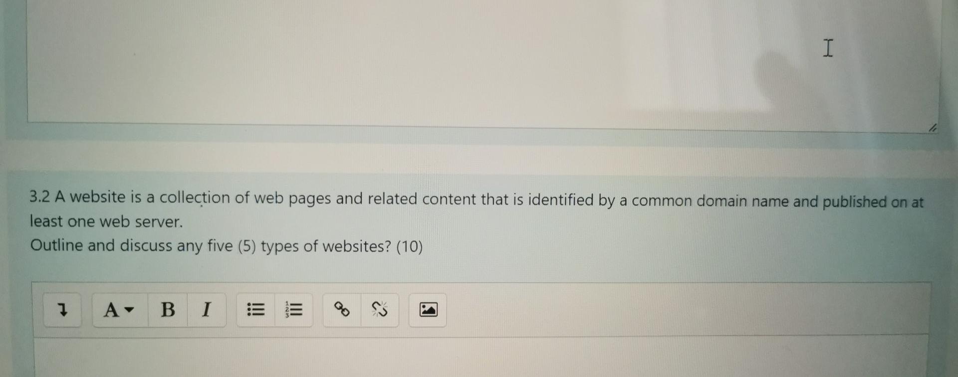 Solved I 3.2 A website is a collection of web pages and | Chegg.com