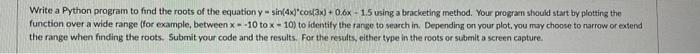 Solved Write a Python program to find the roots of the | Chegg.com