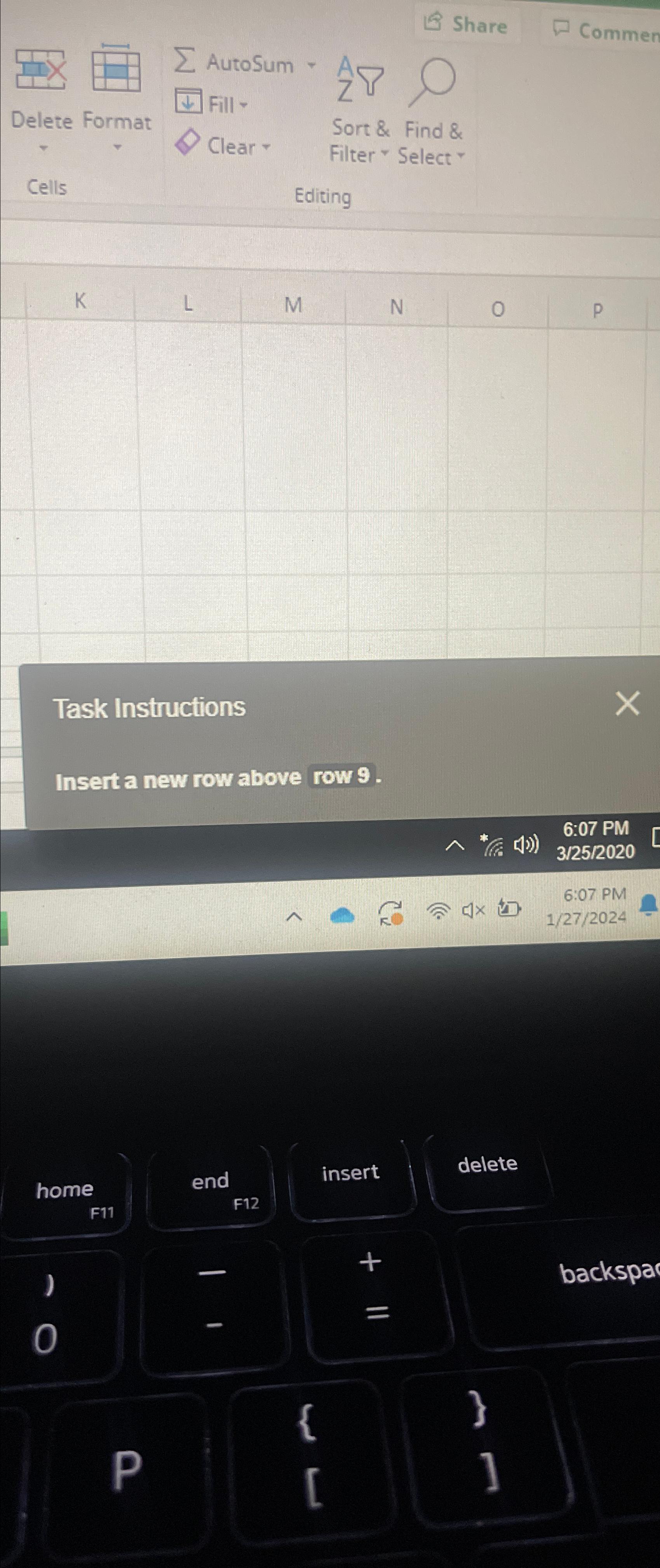 Solved ShareCommen따산∑?? ﻿AutoSum - ﻿ADelete FormatClear | Chegg.com