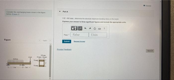 Solved Consider the overhanging beam shown in the figure | Chegg.com