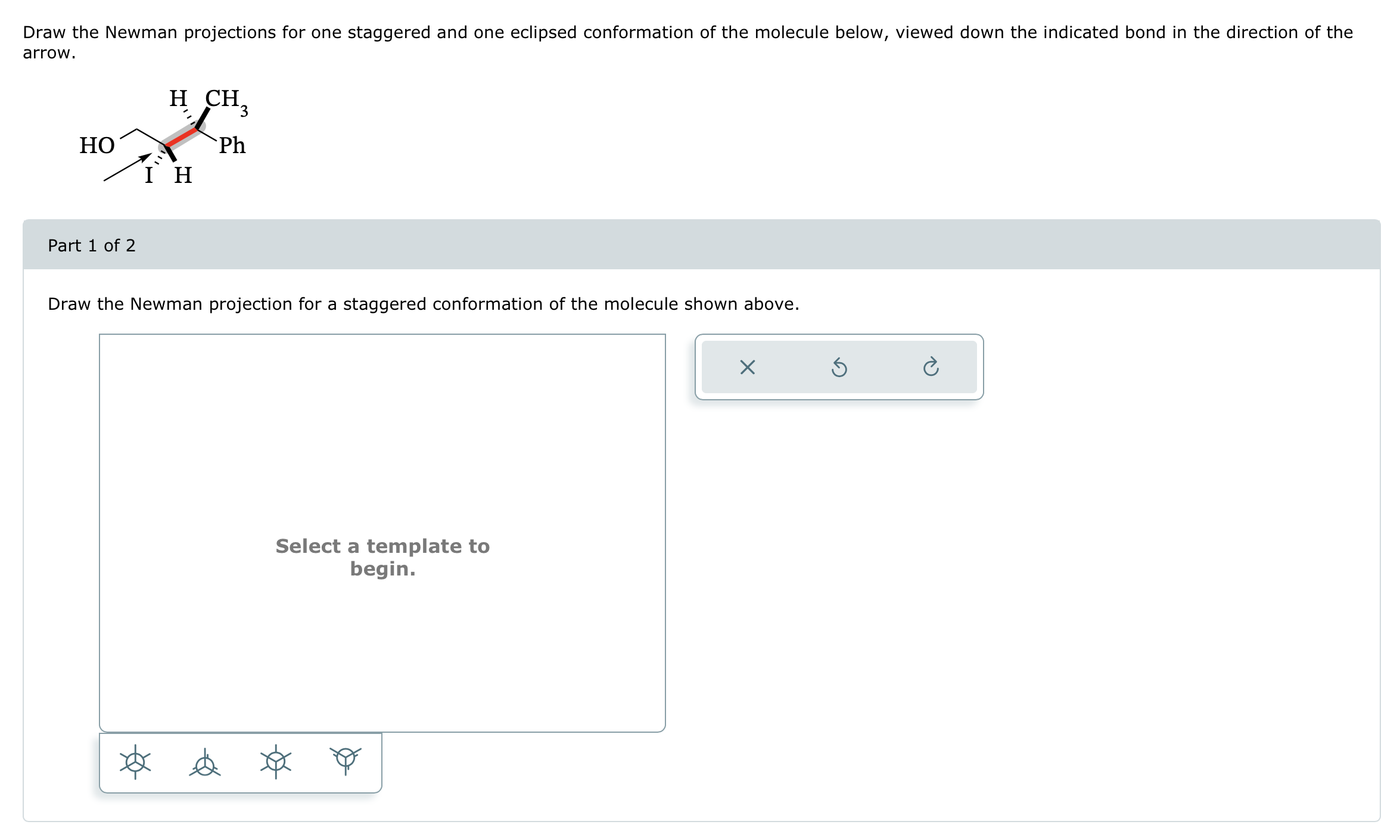 Solved Draw the Newman projections for one staggered and one | Chegg.com