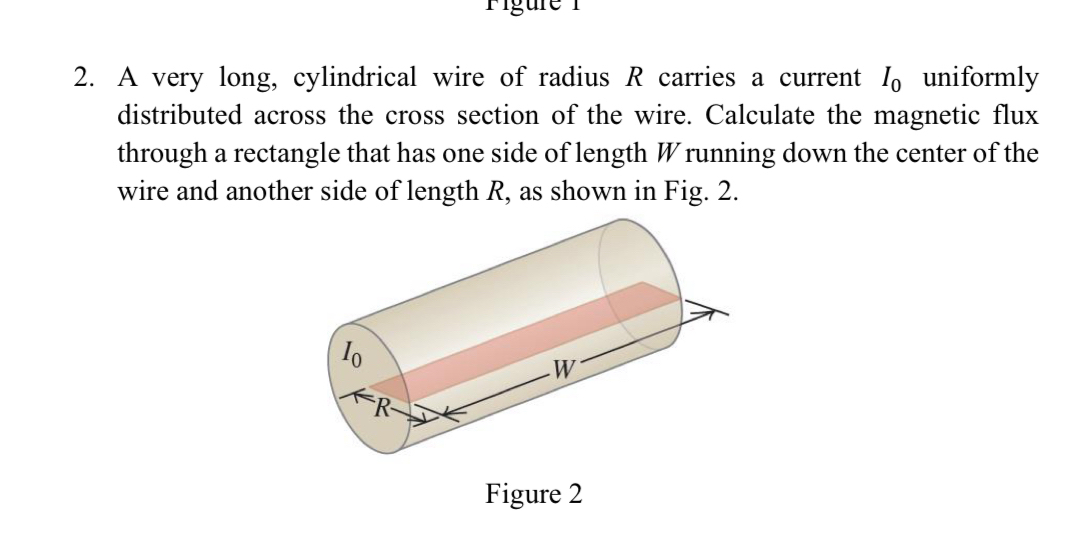 Solved A very long, cylindrical wire of radius R ﻿carries a | Chegg.com