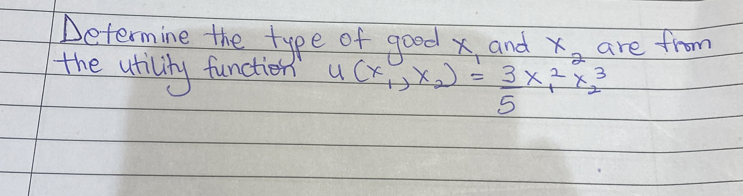 High Quality SOLUTION Determine the type of good x1 ﻿and x2 ﻿are from the | Chegg.com