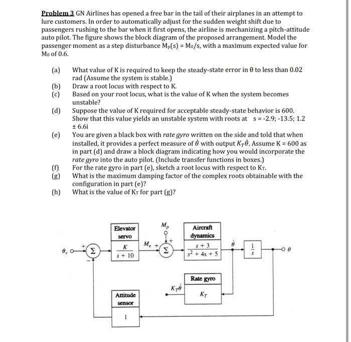 Problem 3 GN Airlines has opened a free bar in the | Chegg.com