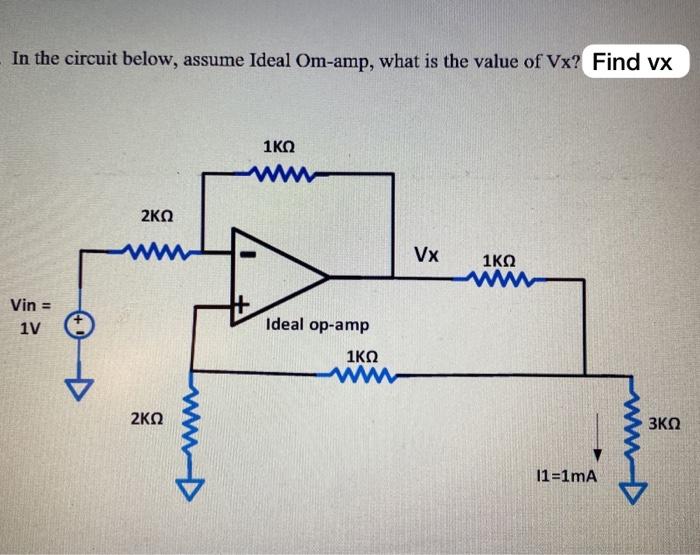 Solved In the circuit below, assume Ideal Om-amp, what is | Chegg.com