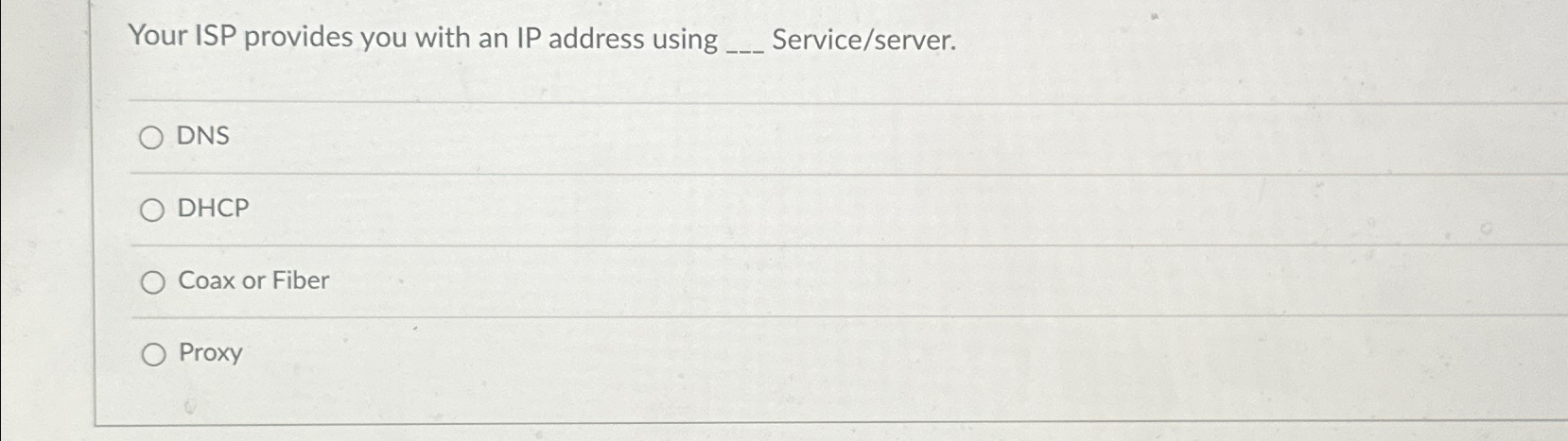 Solved Your ISP provides you with an IP address using | Chegg.com
