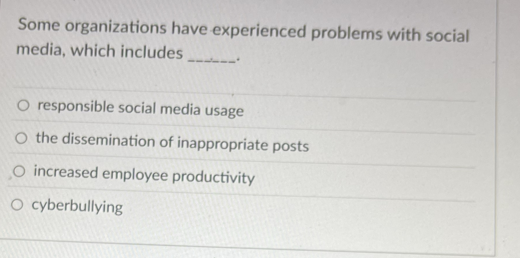 Solved Some organizations have experienced problems with | Chegg.com