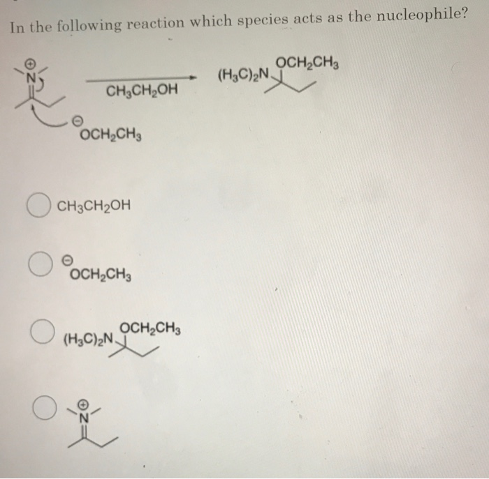 Solved In the following reaction which species acts as the | Chegg.com
