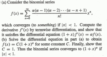Solved (a) ﻿Consider the binomial | Chegg.com