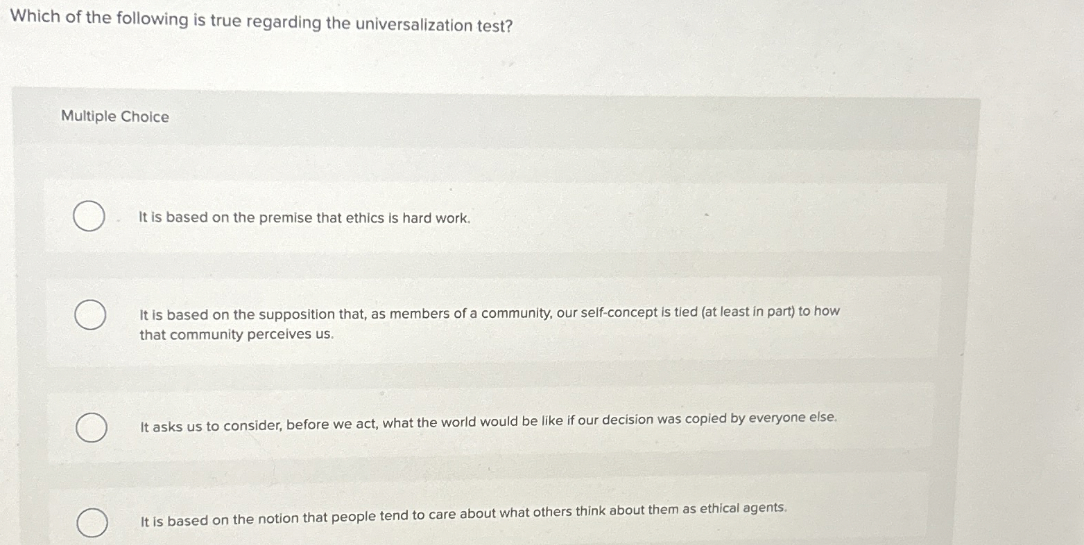 Which of the following is true regarding the | Chegg.com