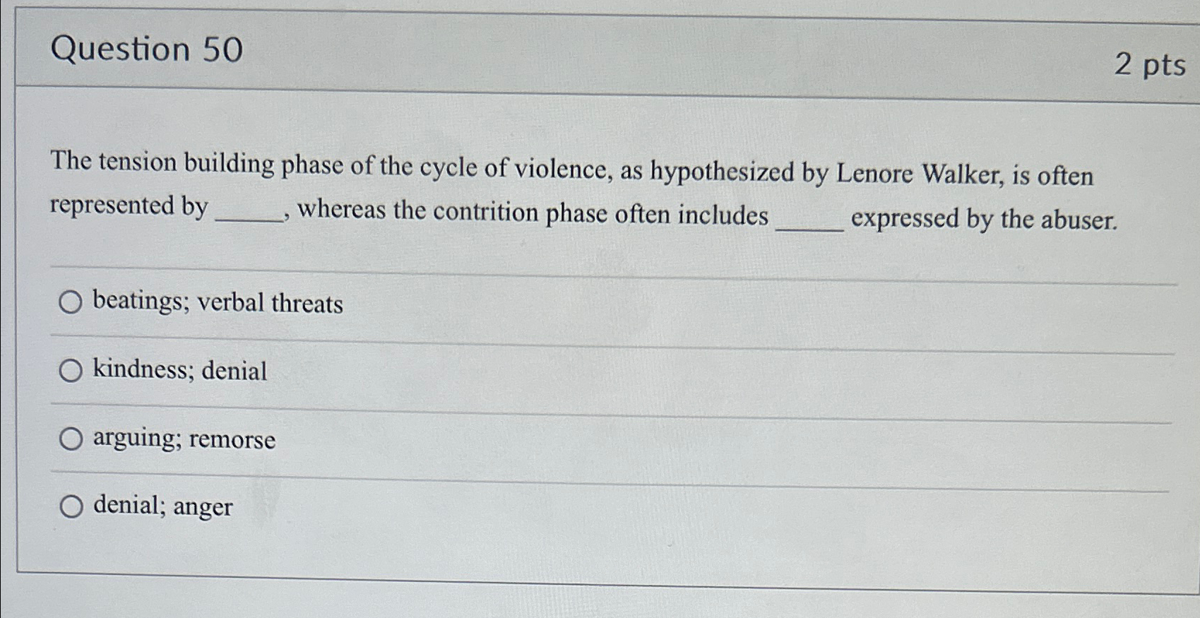 Solved Question 502 ﻿ptsThe tension building phase of the | Chegg.com