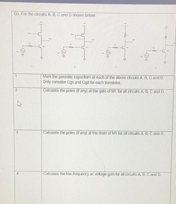 Solved Q1. For the circuit shown below, If Iref= \\( 1 | Chegg.com