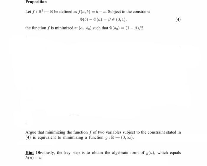 Solved Let Fr2↦r Be Defined As Fabb−a Subject To The 