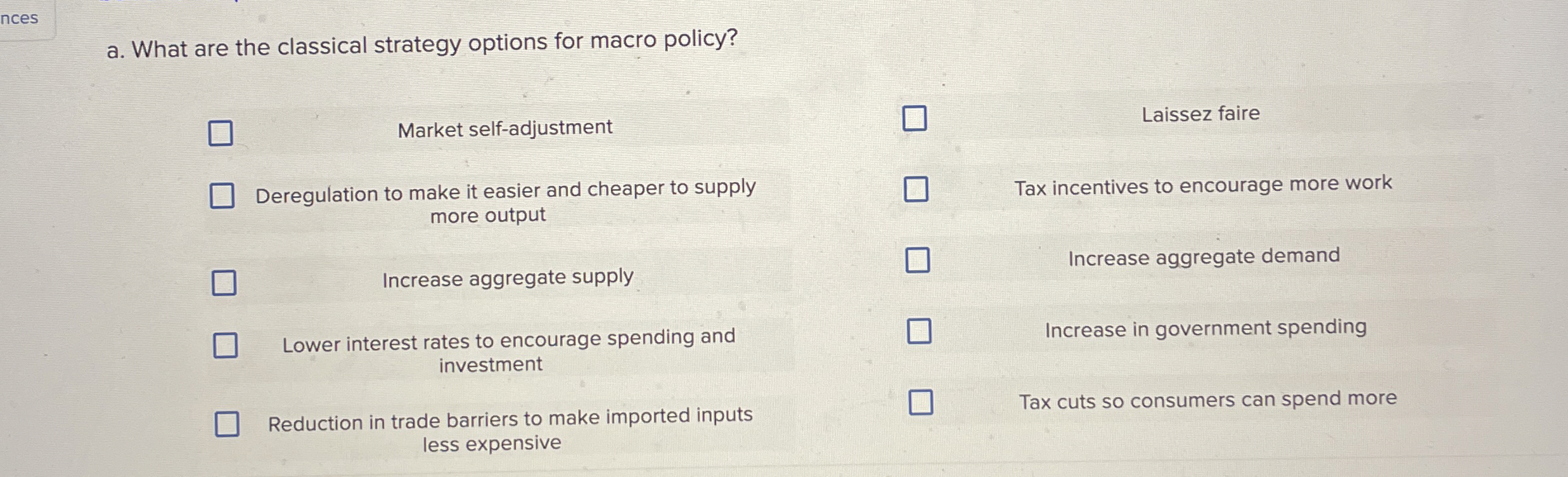Solved ncesa. ﻿What are the classical strategy options for | Chegg.com