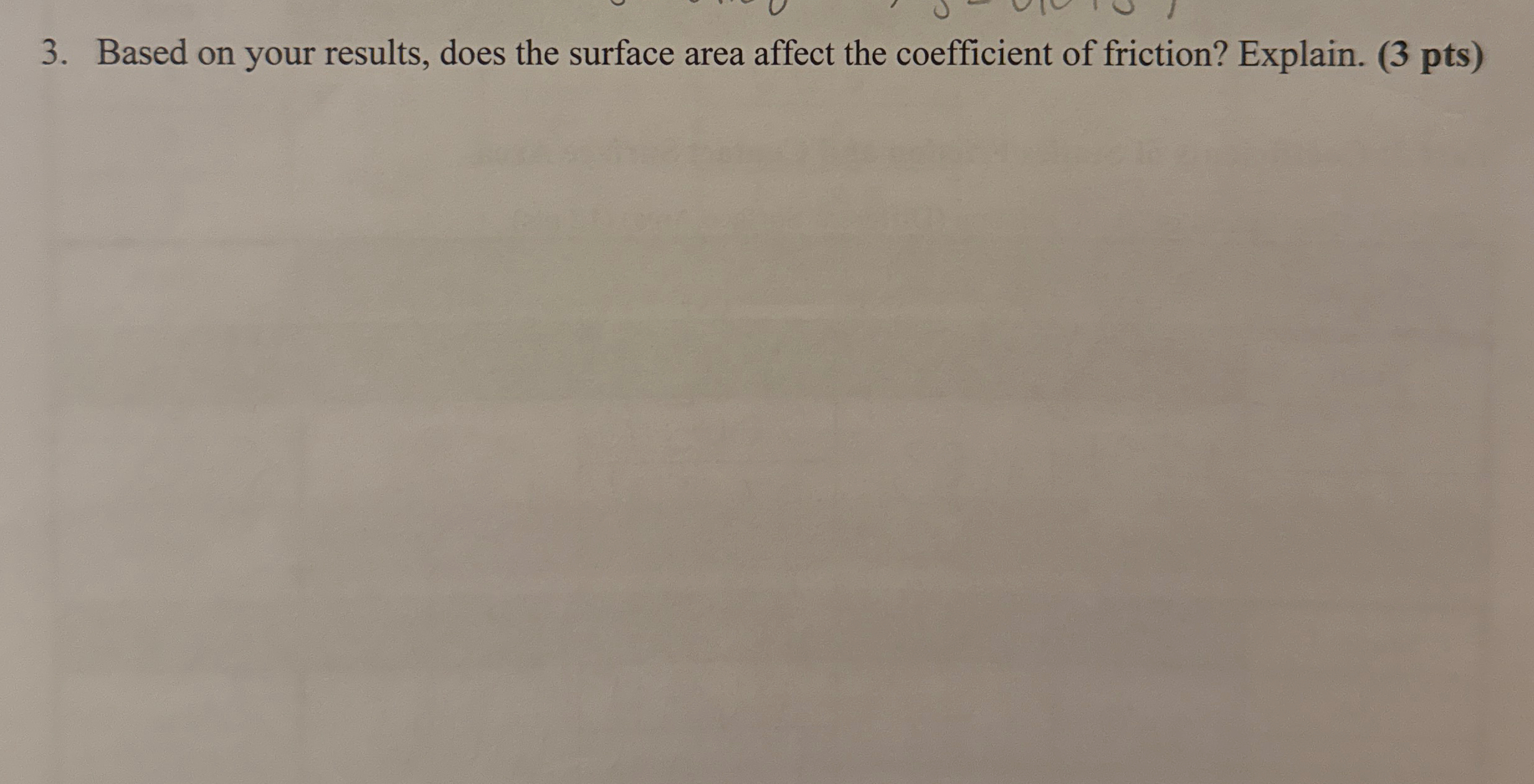 Solved Based on your results, does the surface area affect | Chegg.com