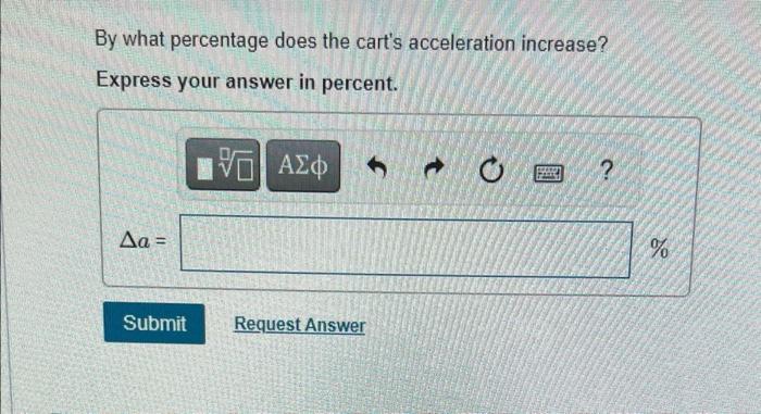 Solved A student builds a rocket-propelled cart for a | Chegg.com