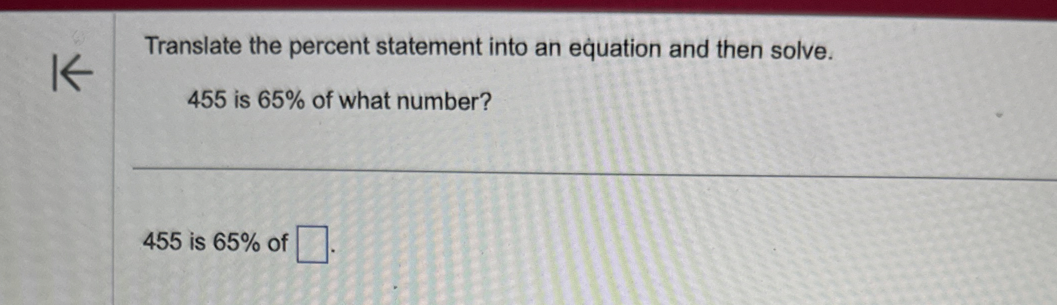 Solved Translate the percent statement into an equation and | Chegg.com