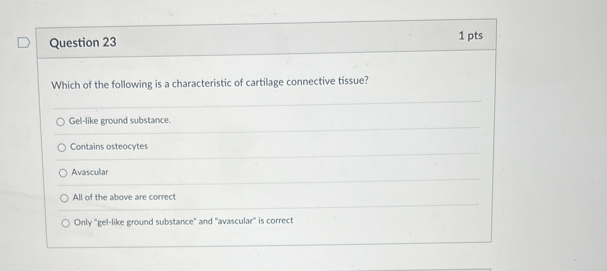 Solved Question 231 ﻿ptsWhich of the following is a | Chegg.com