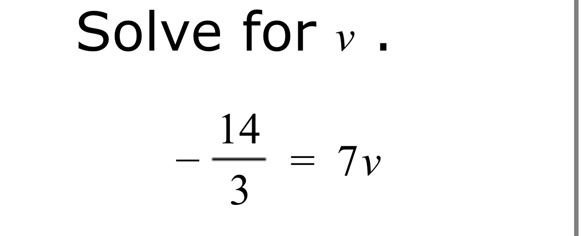 Solved Solve for v.-143=7v | Chegg.com