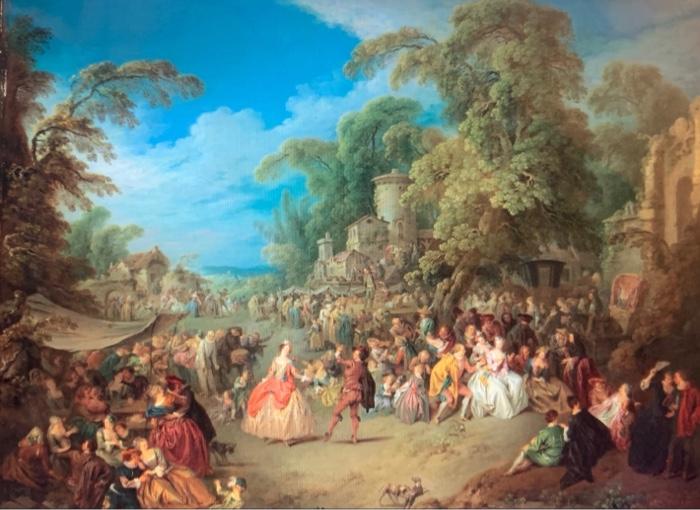 Is this artwork, The fair at Bezons by Jean Baltiste | Chegg.com