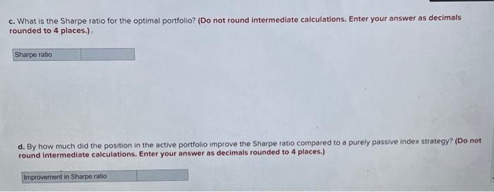 Solved a. Calculate expected excess returns, alpha values, | Chegg.com