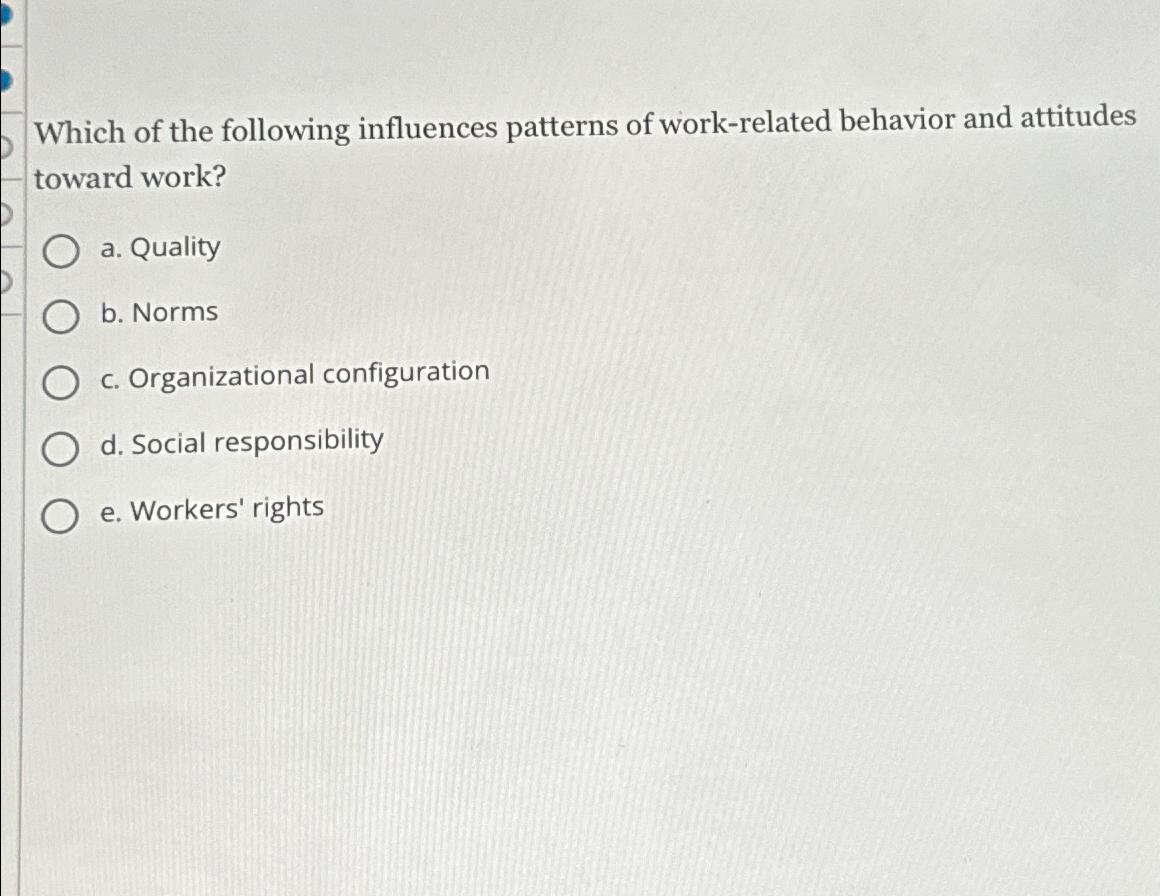 Solved Which of the following influences patterns of | Chegg.com