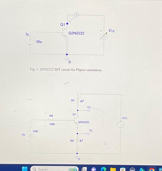 Solved PRE-LAB 1. In PSpice, set up the circuit in Fig. 1 | Chegg.com