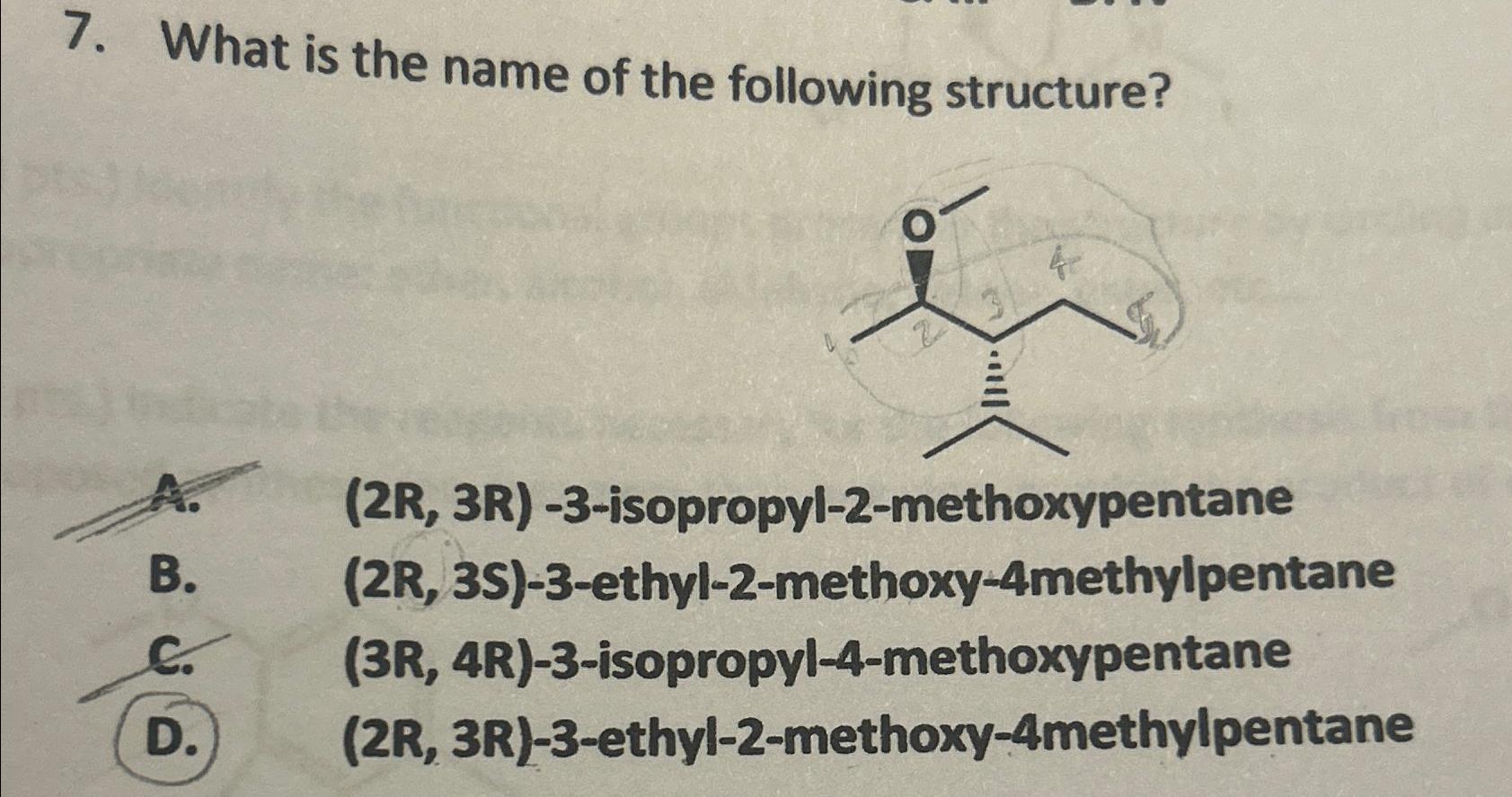 Solved What is the name of the following | Chegg.com