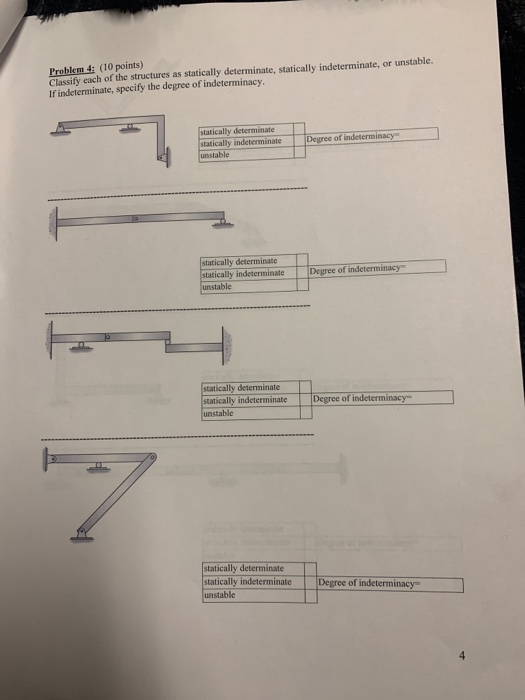 Solved Problem 4: (10 points) Classify each of the | Chegg.com