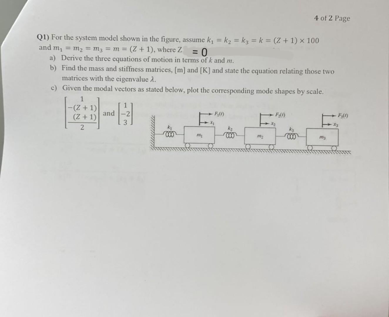 Solved Q1) For the system model shown in the figure, assume | Chegg.com