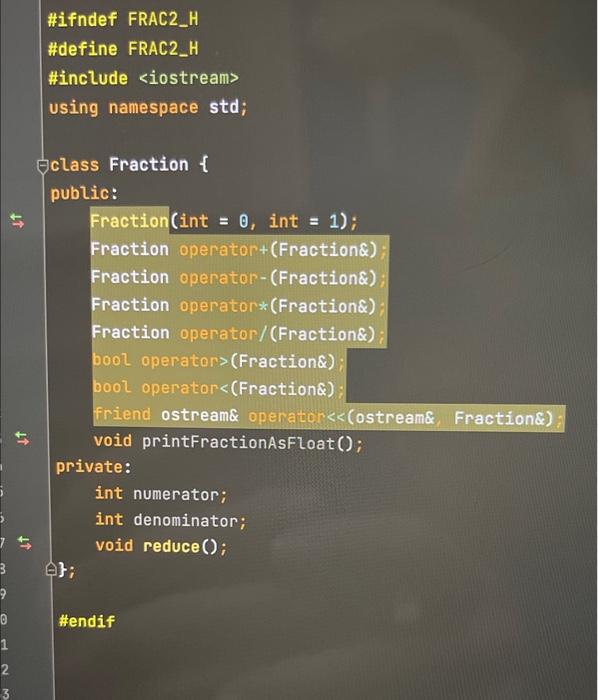 CMPSC122 Lab Proj 5 - Overloading Operators, Stream, | Chegg.com