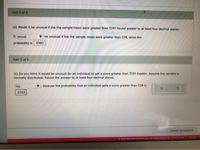 Solved how do you figure out part 4 and 5. mean is 499. Sx | Chegg.com