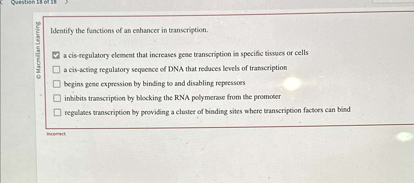 Solved Identify the functions of an enhancer in | Chegg.com