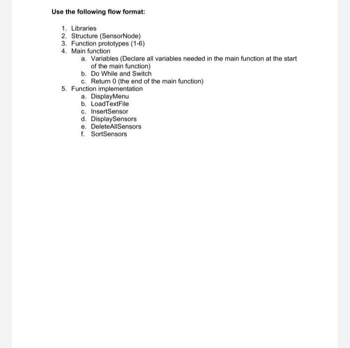 Solved A structured C++ program is required to create a | Chegg.com