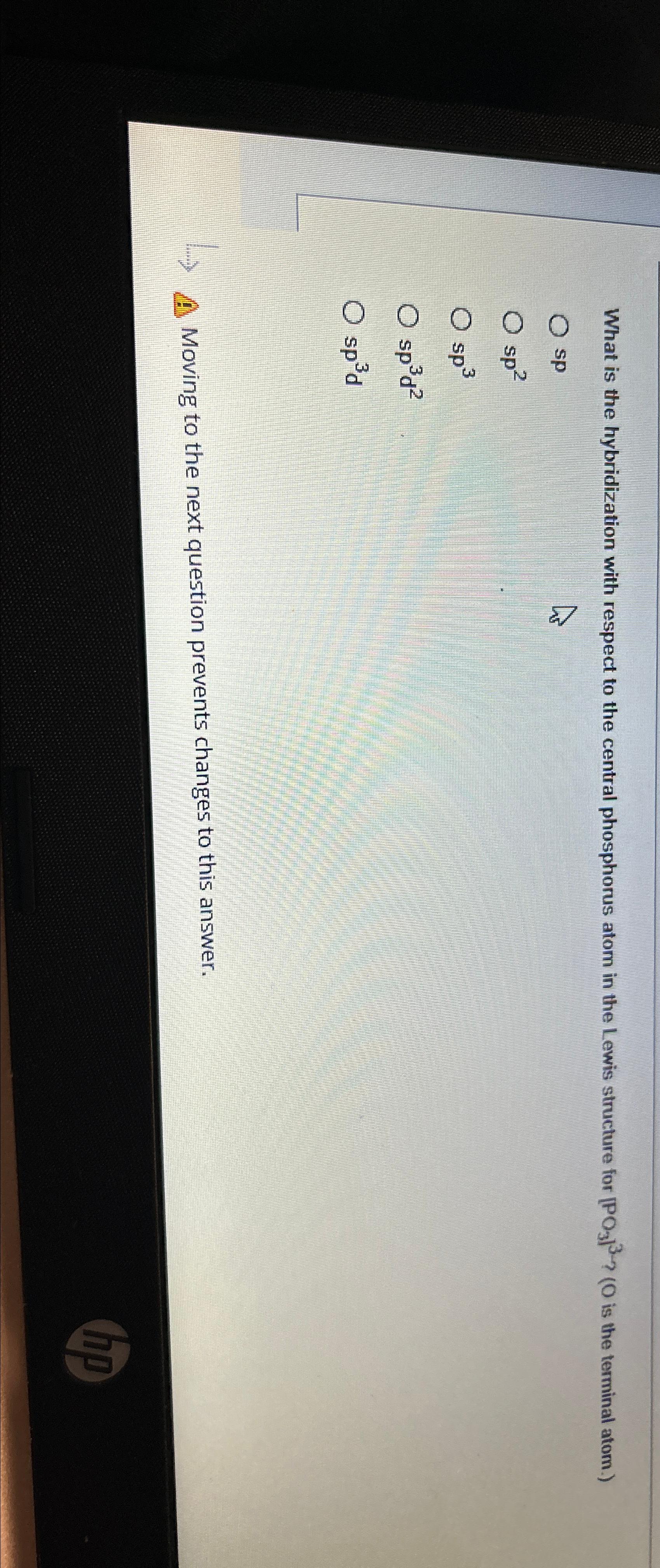 Solved What is the hybridization with respect to the central | Chegg.com