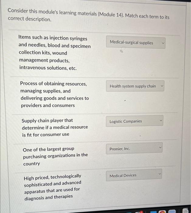 Solved Consider this module's learning materials (Module | Chegg.com