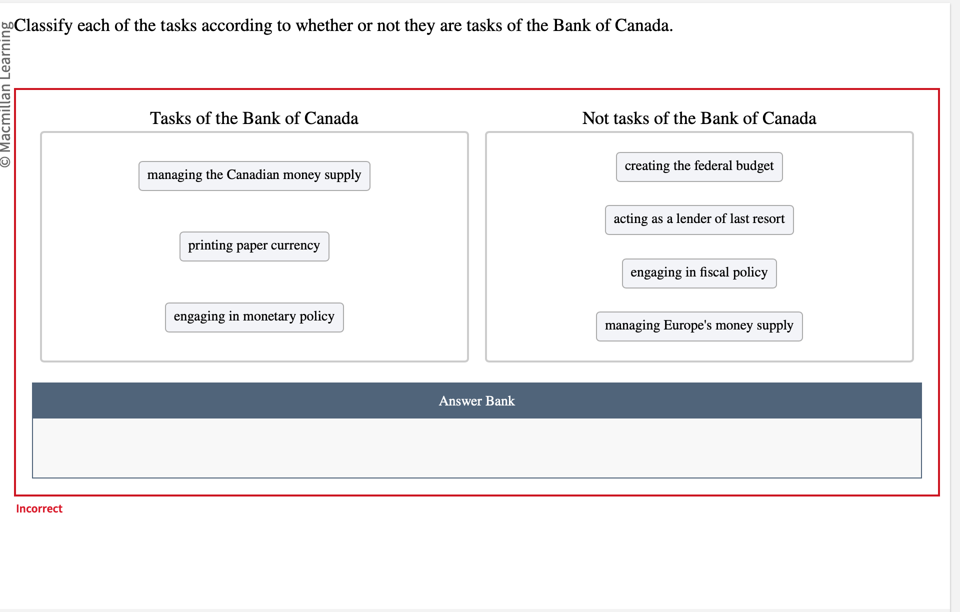 Solved Classify each of the tasks according to whether or | Chegg.com
