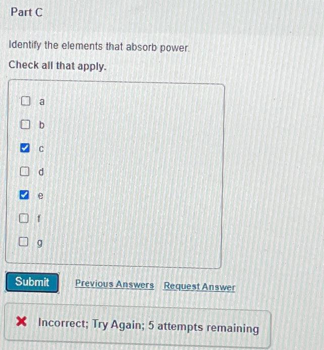 Solved The current and power for each of the interconnected | Chegg.com