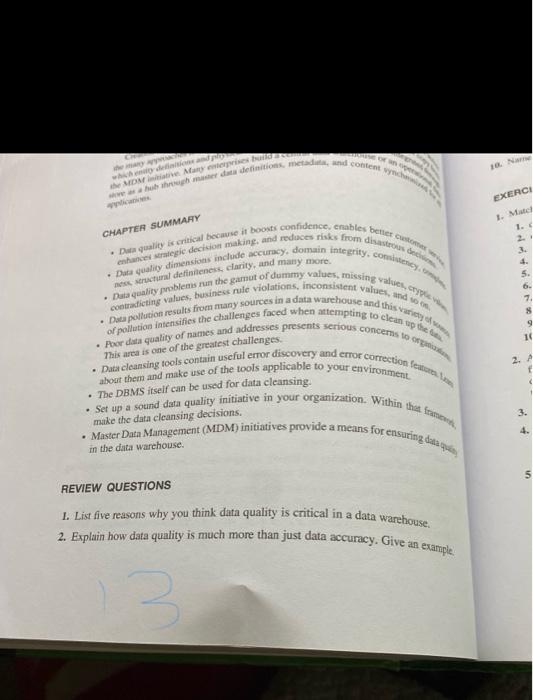 Solved EXERCISES 337 3. Briefly list three benefits of | Chegg.com