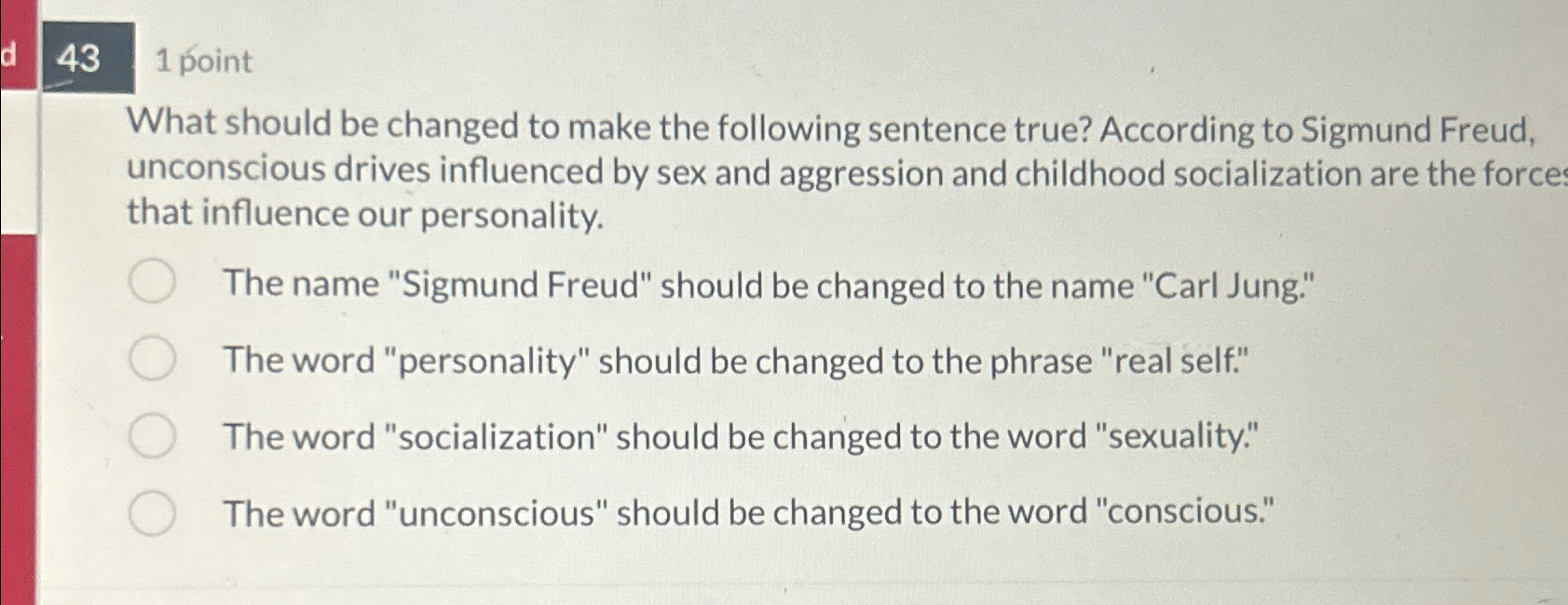 Solved 431 ﻿pointWhat should be changed to make the | Chegg.com