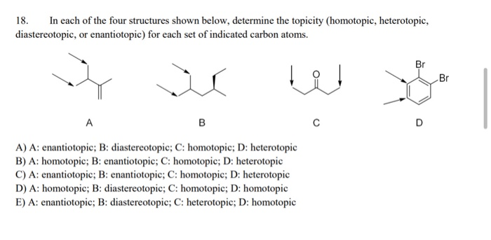 Solved 18. In each of the four structures shown below, | Chegg.com