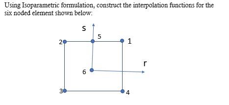 Solved Using Isoparametric formulation, construct the | Chegg.com