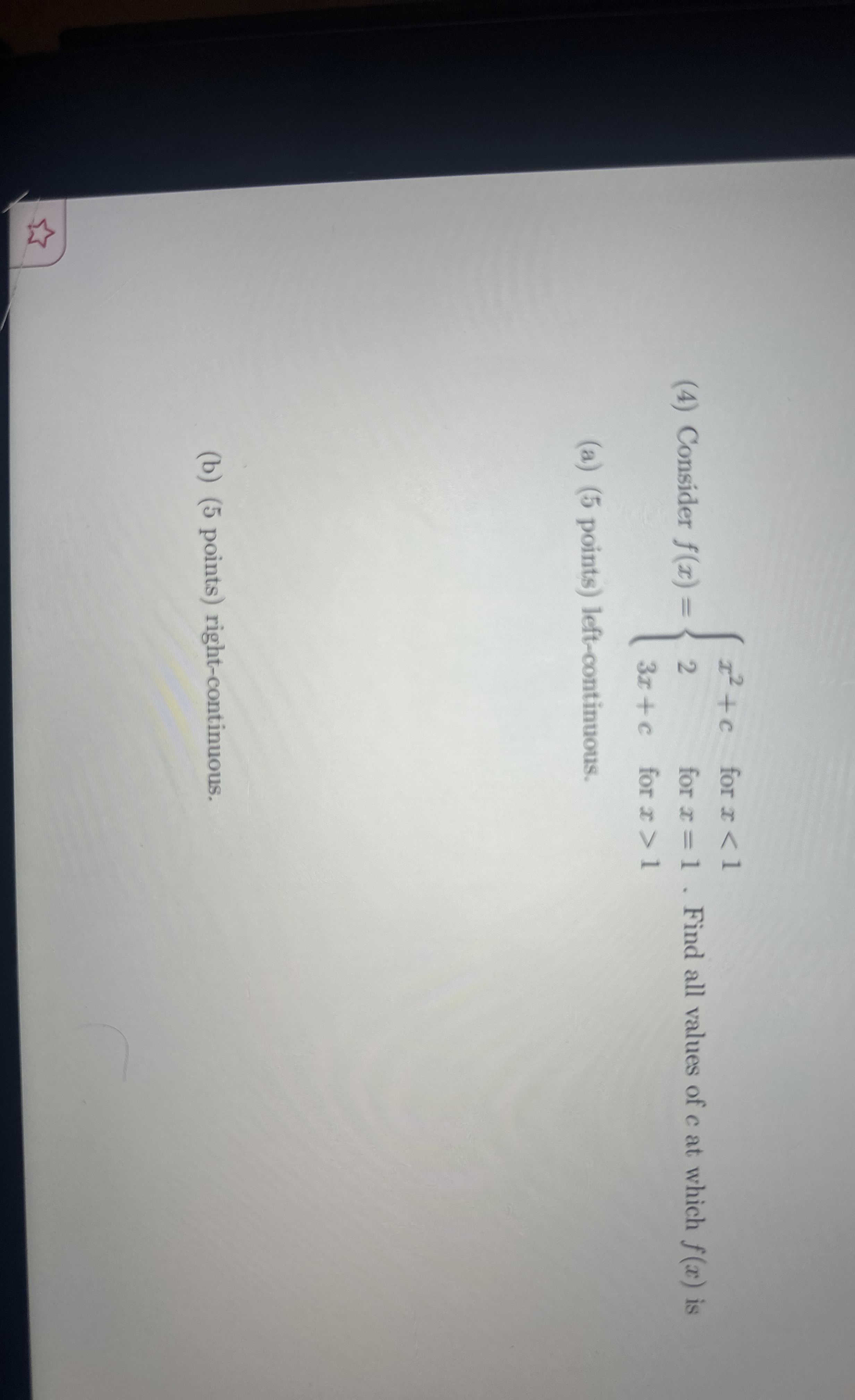 Solved (4) ﻿Consider | Chegg.com