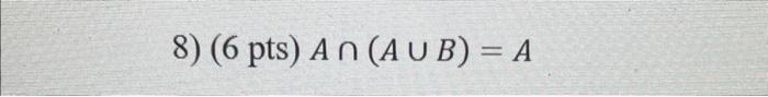 Solved Prove the following subset and set equality | Chegg.com