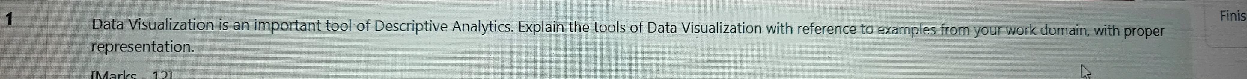 Solved Data Visualization is an important tool of | Chegg.com