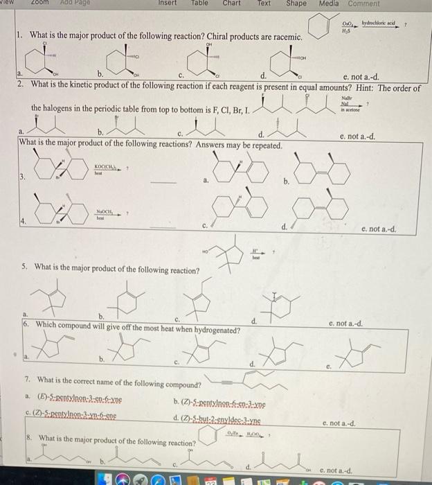 Solved View zoom Add Page Insert Table Chart Text Shape | Chegg.com