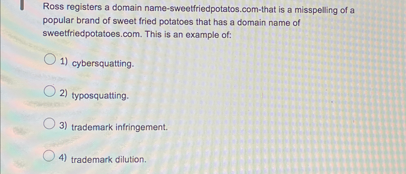 Solved Ross registers a domain | Chegg.com
